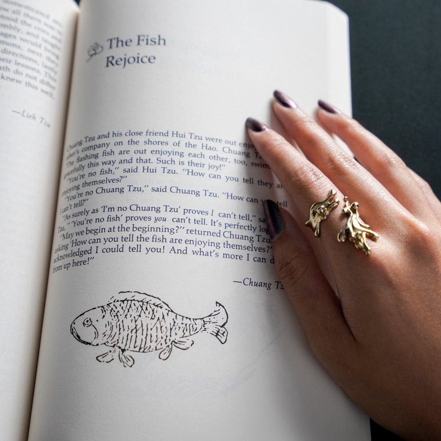 Boba Tea Splash & Bubbles Ring: Handmade - SUBLIMA Jewelry